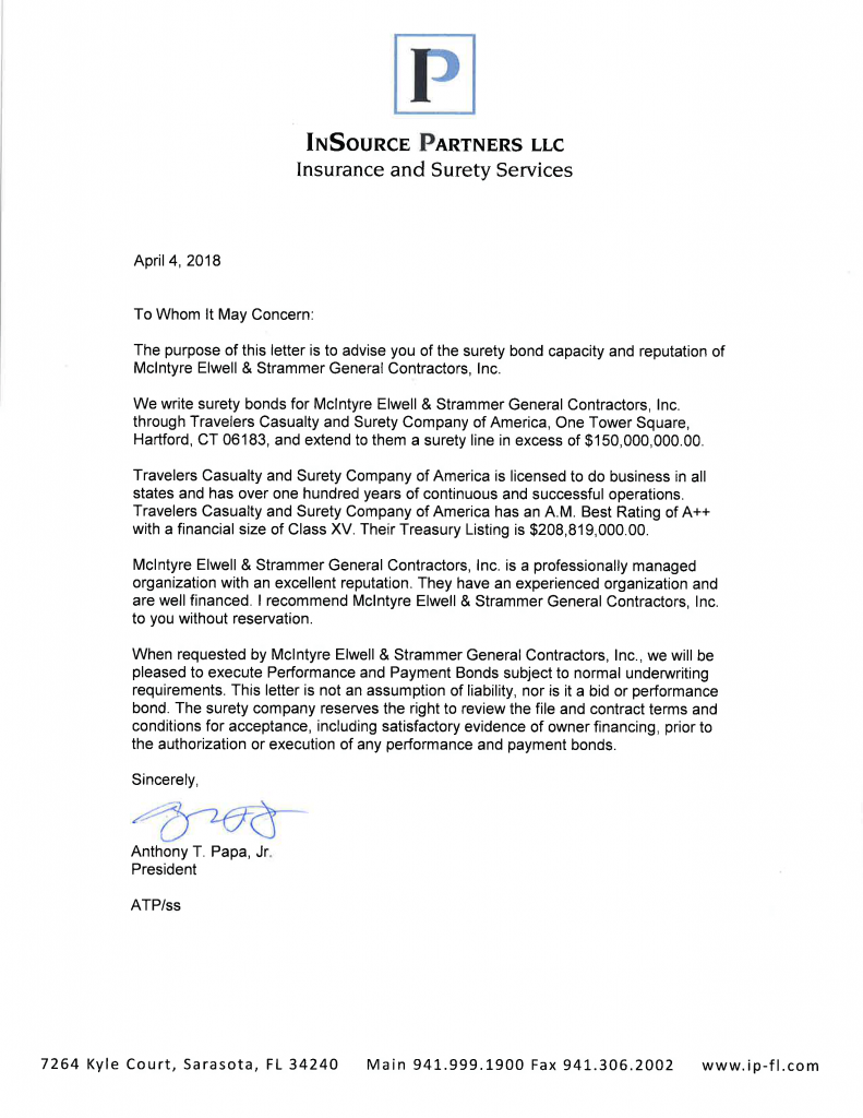 Bonding Letter - MES